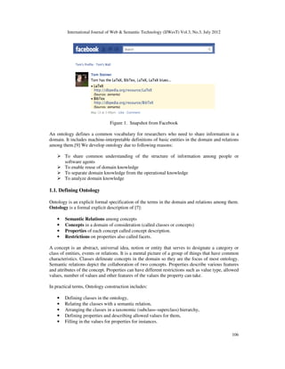 Microposts Ontology Construction Via Concept Extraction | PDF