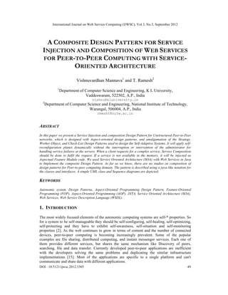 A COMPOSITE DESIGN PATTERN FOR SERVICE INJECTION AND COMPOSITION OF WEB SERVICES FOR PEER-TO ...