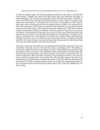 AN EXTENDED MODEL FOR EFFECTIVE MIGRATING PARALLEL WEB CRAWLING WITH DOMAIN SPECIFIC AND ...