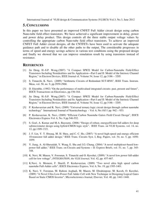 A NOVEL FULL ADDER CELL BASED ON CARBON NANOTUBE FIELD EFFECT ...