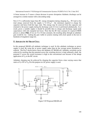 DESIGN AND PERFORMANCE ANALYSIS OF ULTRA LOW POWER 6T SRAM USING ADIABATIC TECHNIQUE | PDF