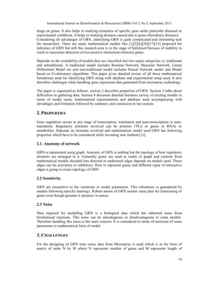 SURVEY ON MODELLING METHODS APPLICABLE TO GENE REGULATORY NETWORK | PDF
