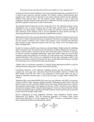 SURVEY ON MODELLING METHODS APPLICABLE TO GENE REGULATORY NETWORK | PDF