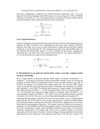 STRATEGY FOR ELECTROMYOGRAPHY BASED DIAGNOSIS OF NEUROMUSCULAR DISEASES FOR ASSISTIVE ...