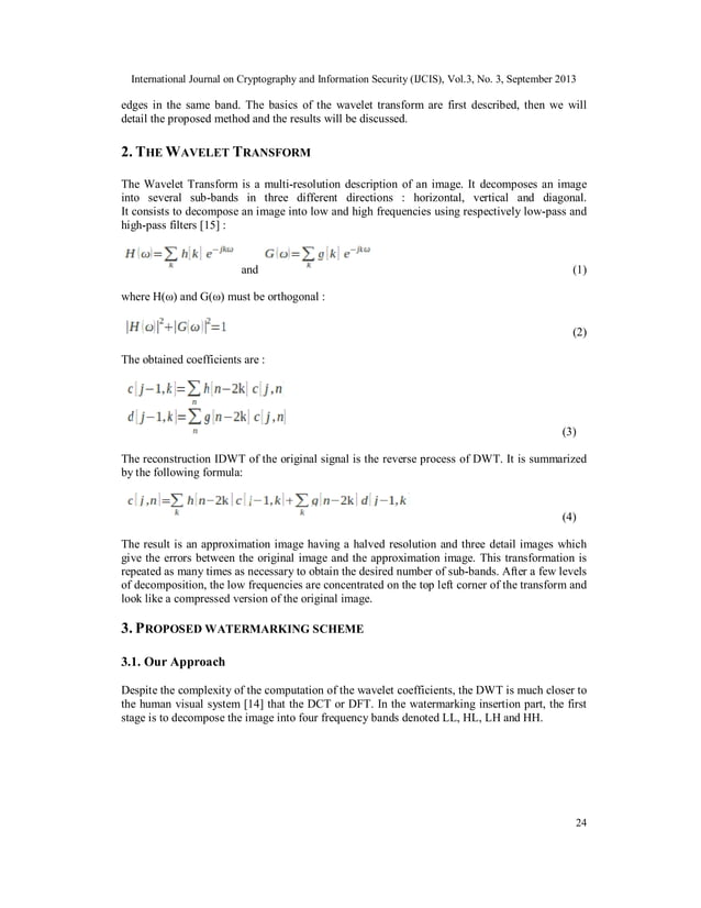 Blind And Robust Images Watermarking Based On Wavelet And Edge Insertion Pdf