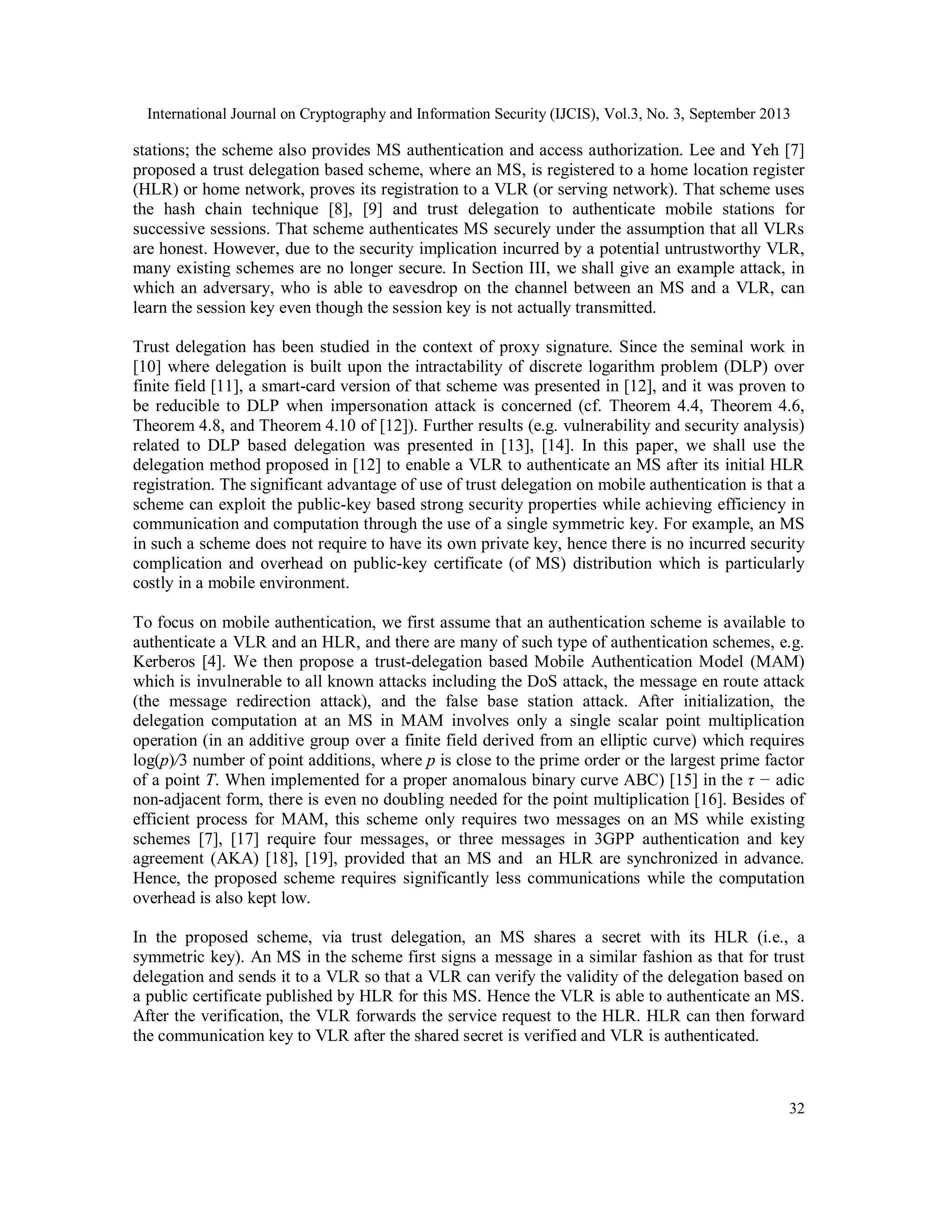Elliptic Curve Cryptography In Securing Networks By Mobile Authentication Pdf