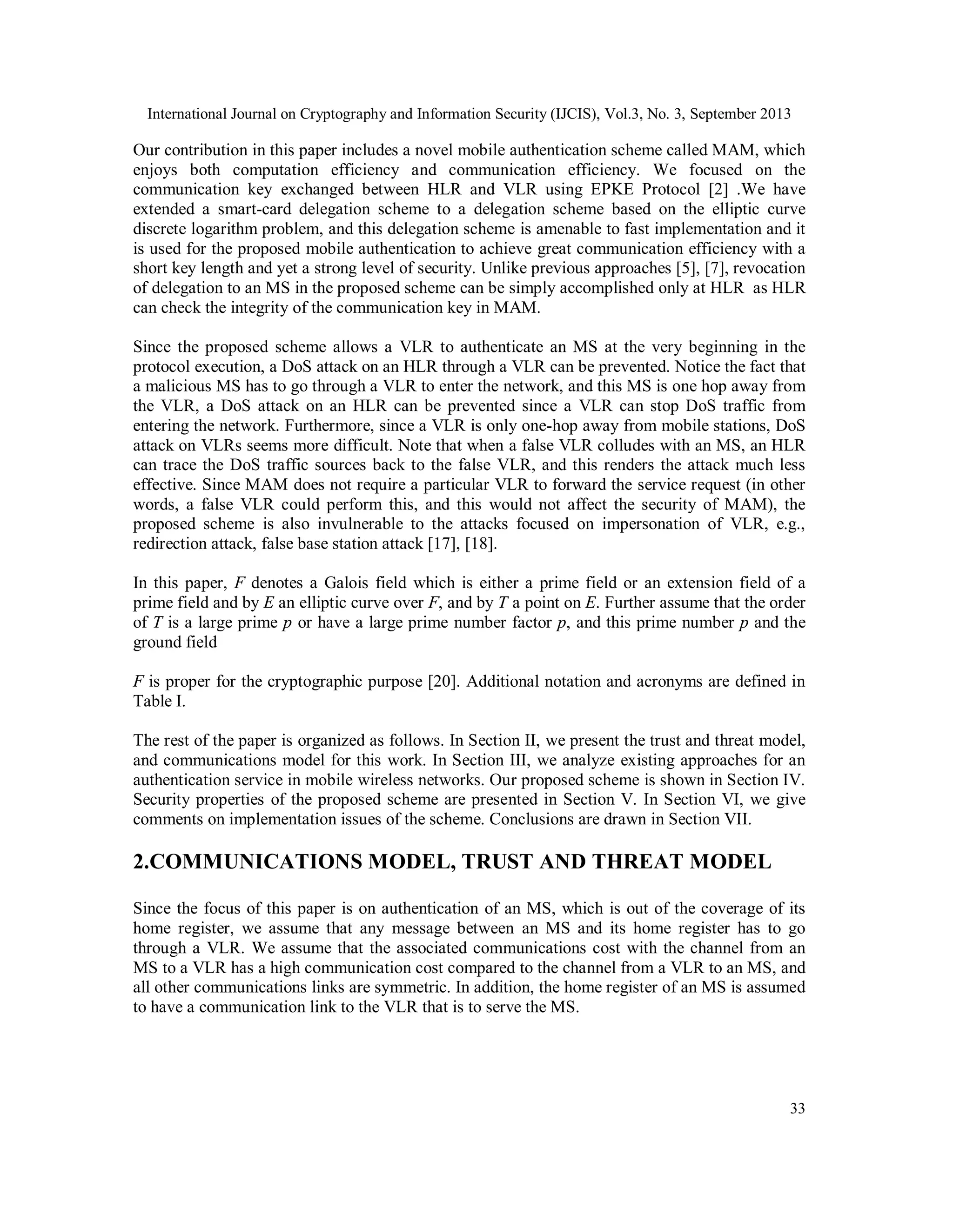 Elliptic Curve Cryptography In Securing Networks By Mobile
