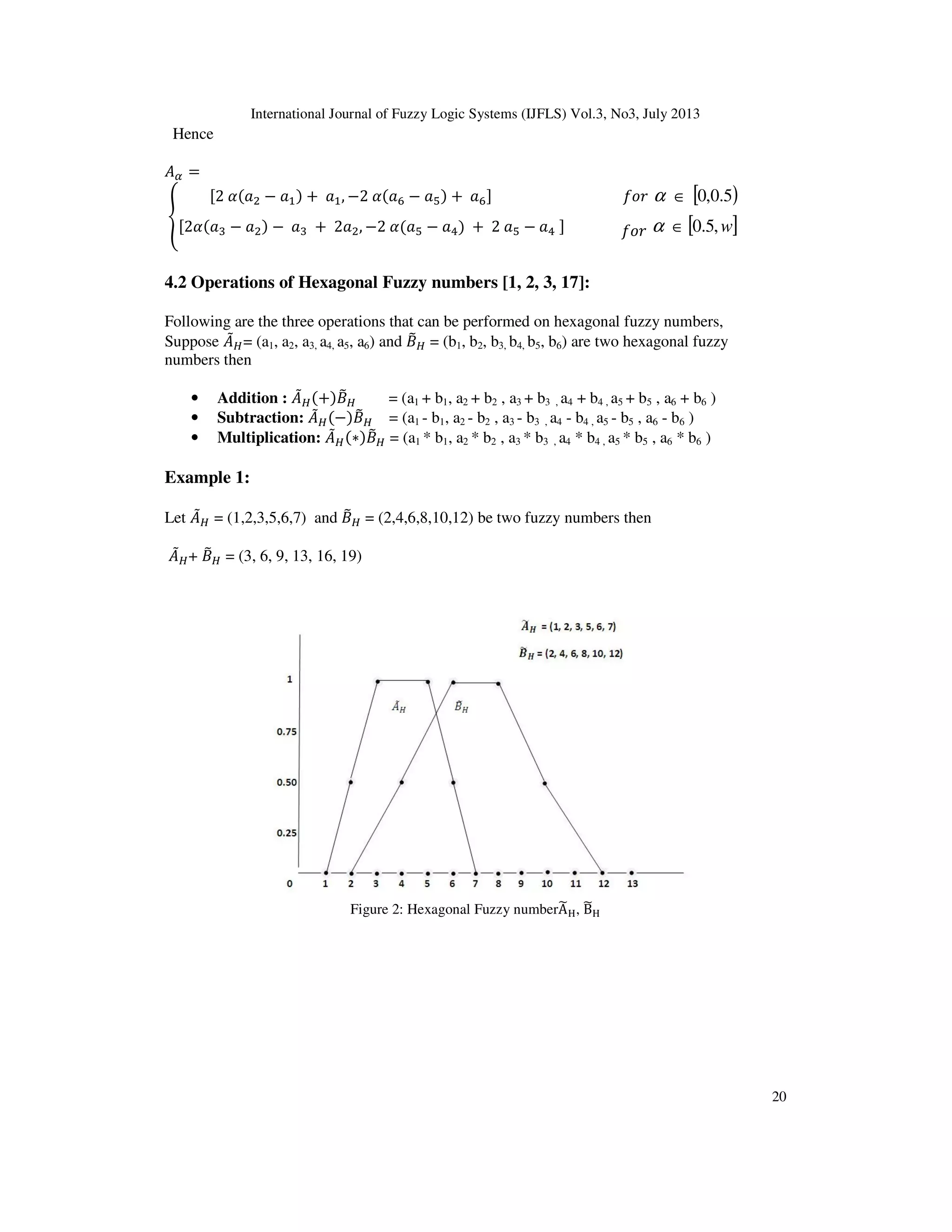 A NEW OPERATION ON HEXAGONAL FUZZY NUMBER | PDF