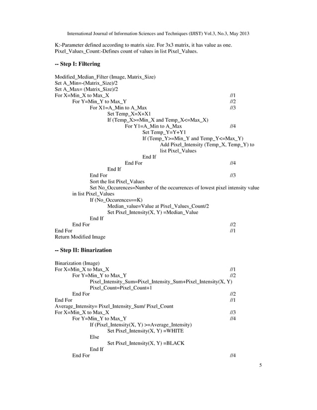 K-ALGORITHM: A MODIFIED TECHNIQUE FOR NOISE REMOVAL IN HANDWRITTEN DOCUMENTS | PDF
