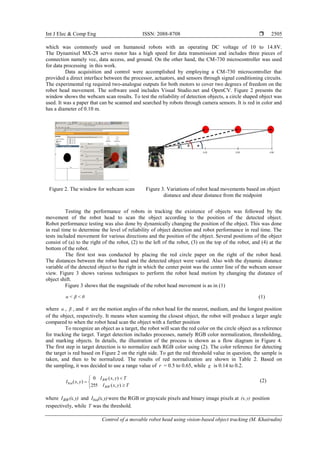 Control of a Movable Robot Head Using Vision-Based Object Tracking | PDF