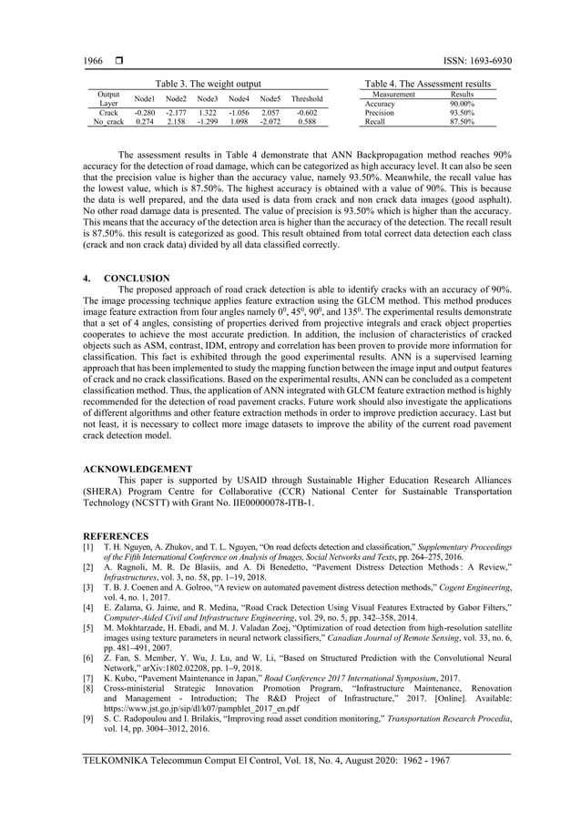 Application Of Neural Network Method For Road Crack Detection Pdf