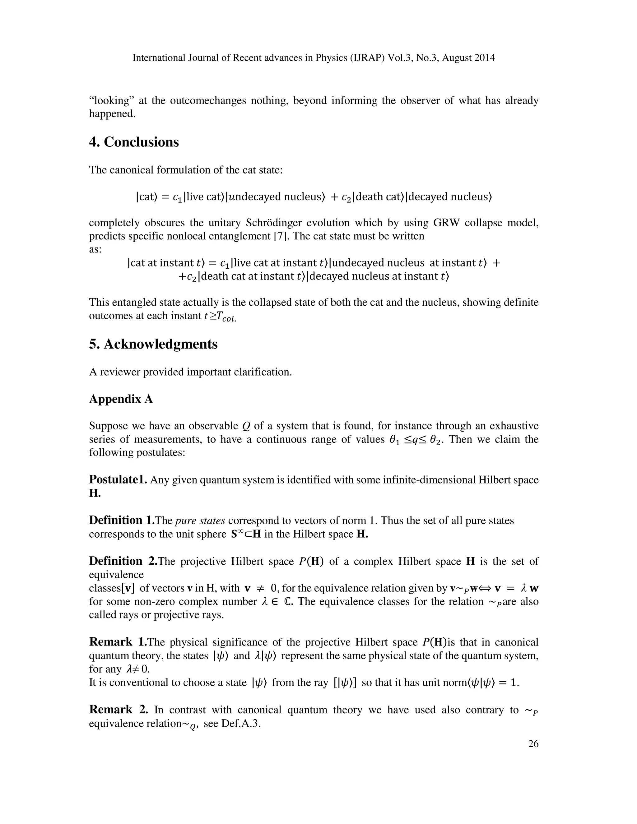 Schrodinger's cat paradox resolution using GRW collapse model | PDF