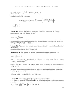 Schrodinger's cat paradox resolution using GRW collapse model | PDF