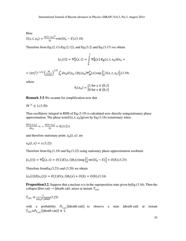 Schrodinger's cat paradox resolution using GRW collapse model | PDF