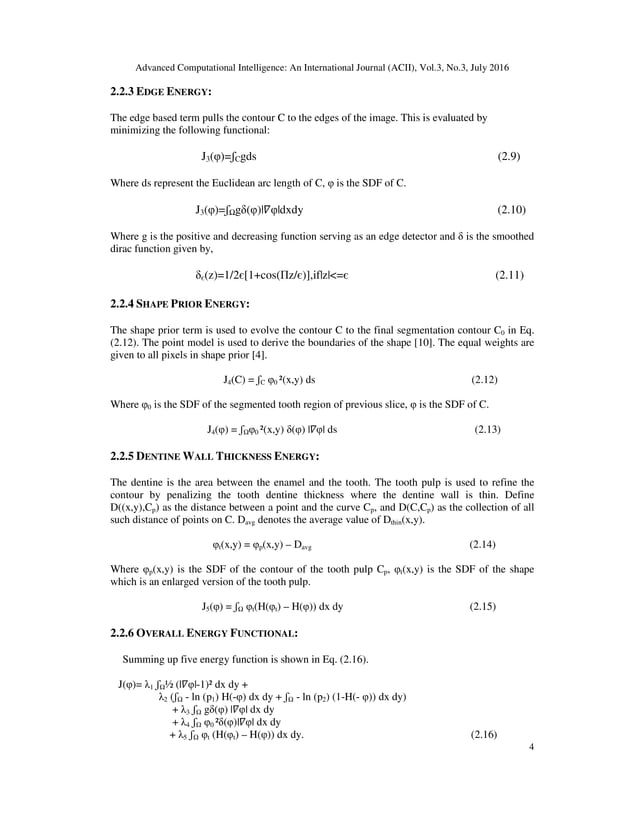 STUDY ANALYSIS ON TEETH SEGMENTATION USING LEVEL SET METHOD | PDF