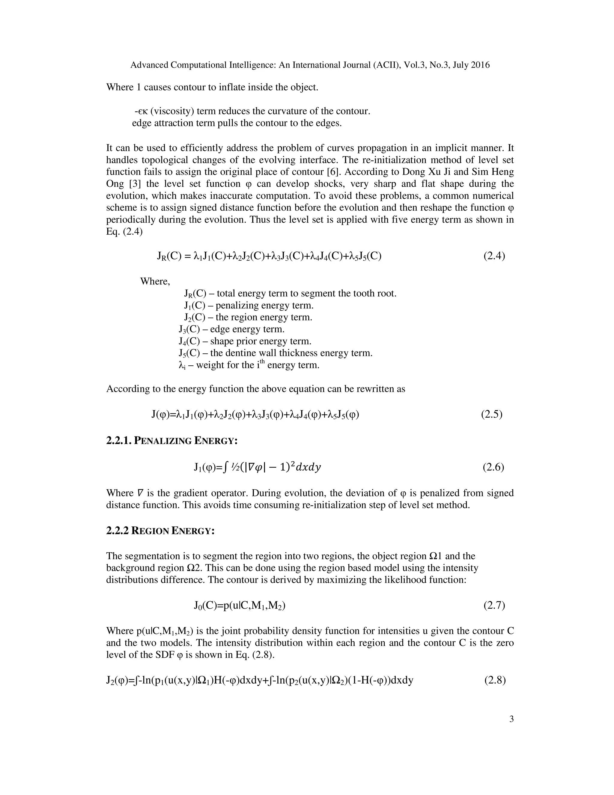 Study Analysis on Teeth Segmentation Using Level Set Method | PDF