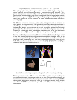 HAND GESTURE RECOGNITION USING STATISTICAL AND ARTIFICIAL GEOMETRIC ...