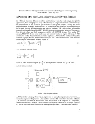 DESIGN OF FAST TRANSIENT RESPONSE, LOW DROPOUT REGULATOR WITH ENHANCED STEADY STATE ...