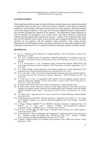 DESIGN OF FAST TRANSIENT RESPONSE, LOW DROPOUT REGULATOR WITH ENHANCED STEADY STATE ...