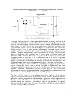 DESIGN OF FAST TRANSIENT RESPONSE, LOW DROPOUT REGULATOR WITH ENHANCED STEADY STATE ...