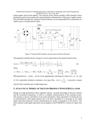 DESIGN OF FAST TRANSIENT RESPONSE, LOW DROPOUT REGULATOR WITH ENHANCED STEADY STATE ...
