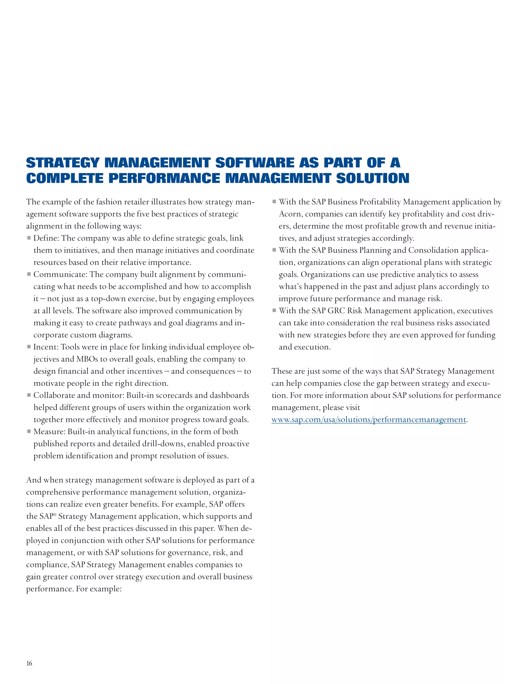 The Alignment-Focused Organization: Bridging the Gap Between Strategy and Execution | PDF ...