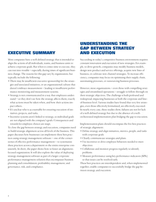 The Alignment-Focused Organization: Bridging the Gap Between Strategy and Execution | PDF ...