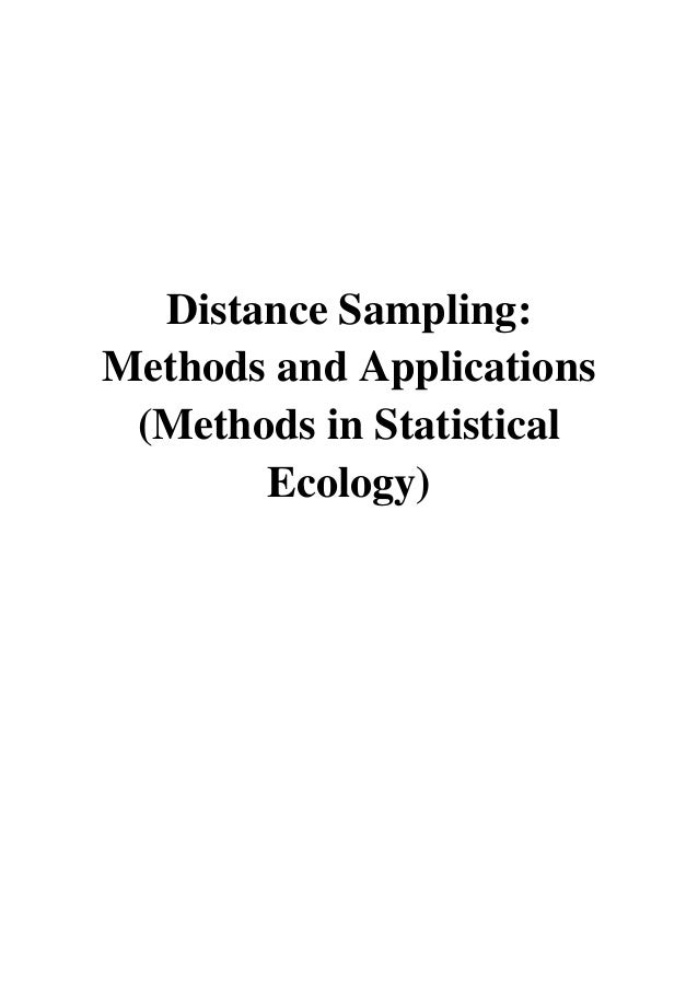 (2015) Distance Sampling (PDF) Methods and Applications (Methods in