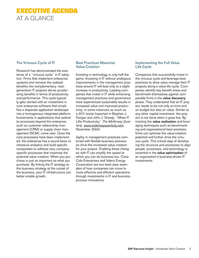 Accelerate Value Creation: The Virtuous Cycle of Using Technology to Maximize Business Value | PDF