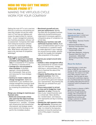 Accelerate Value Creation: The Virtuous Cycle of Using Technology to Maximize Business Value | PDF