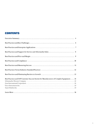 Best Practices in Complex Equipment Manufacturing Sales, and Service | PDF