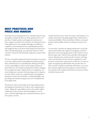 Best Practices in Complex Equipment Manufacturing Sales, and Service | PDF