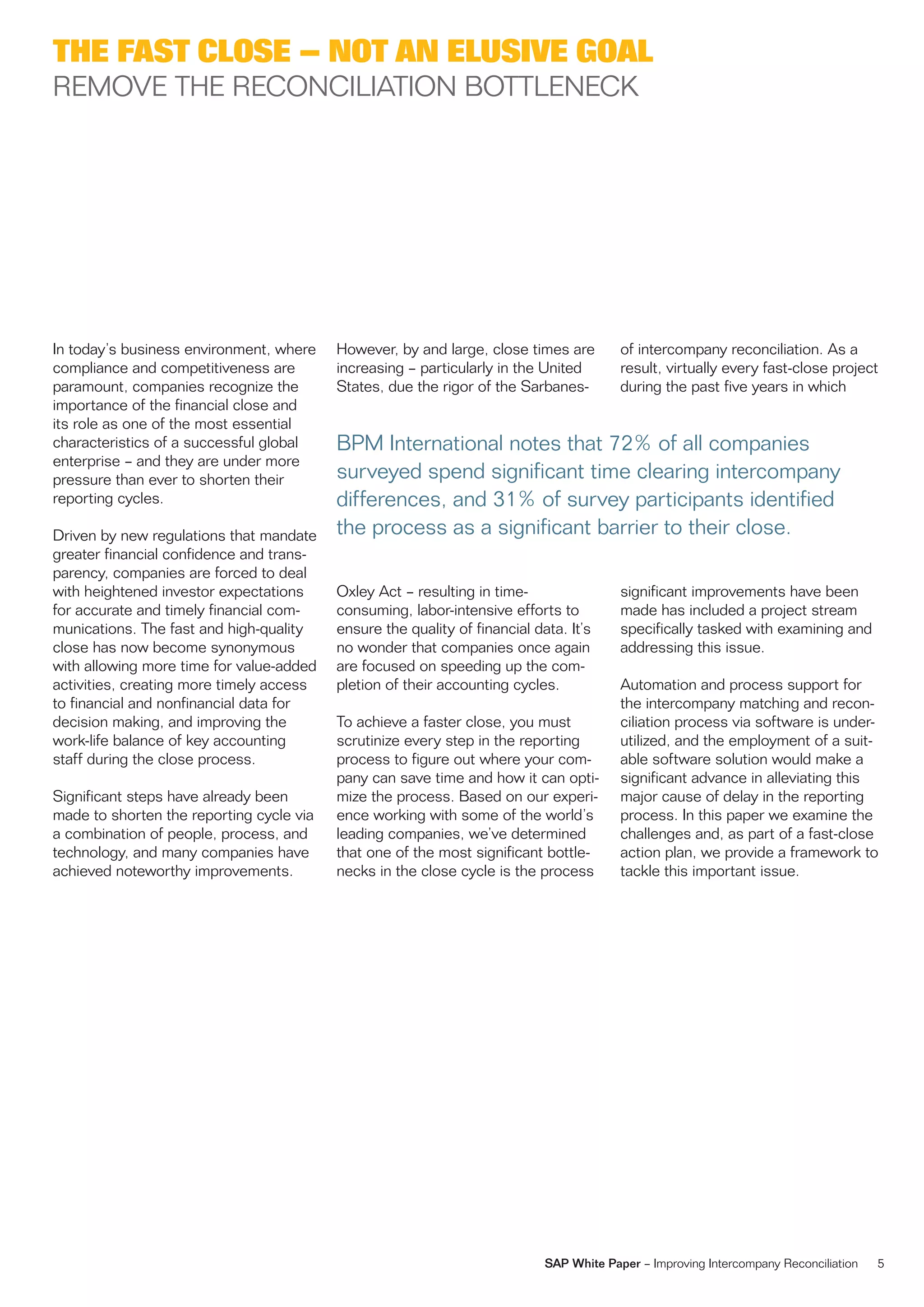 Improving Intercompany Reconciliation for a Faster Close | PDF