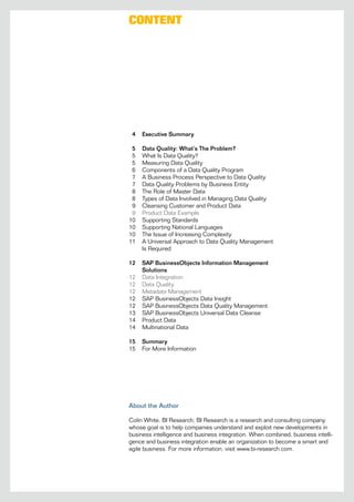 Developing A Universal Approach to Cleansing Customer and Product Data ...