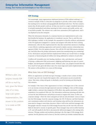 Enterprise Information Management: Strategy, Best Practices ...