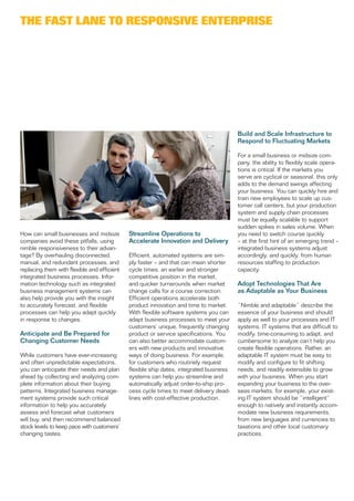 Responding Quickly to Changing Markets: Anticipate, Adapt, Excel | PDF