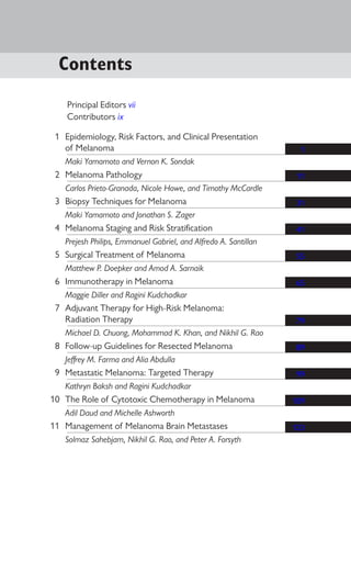 Melanoma 1st Edition Jonathan S Zager Vernon K Sondak Ragini Kudchadkar ...