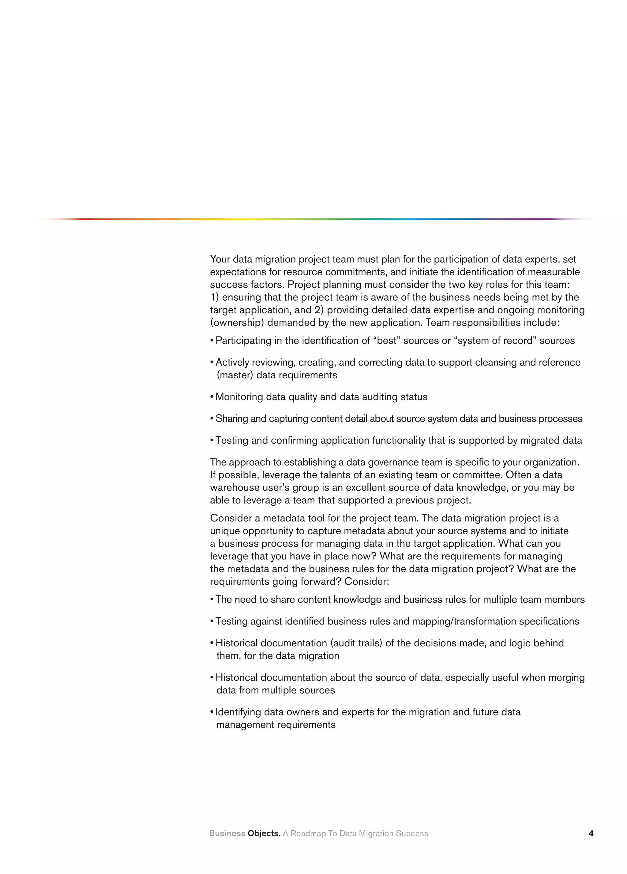 A Roadmap to Data Migration Success | PDF