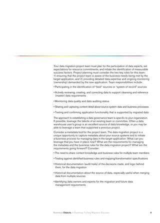 A Roadmap to Data Migration Success | PDF