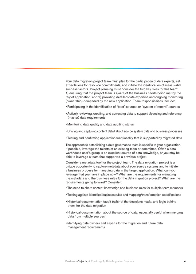 A Roadmap to Data Migration Success | PDF