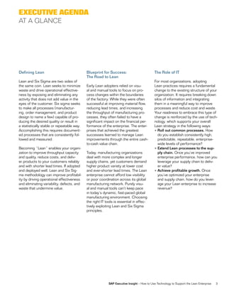 How to Use Technology to Support the Lean Enterprise | PDF