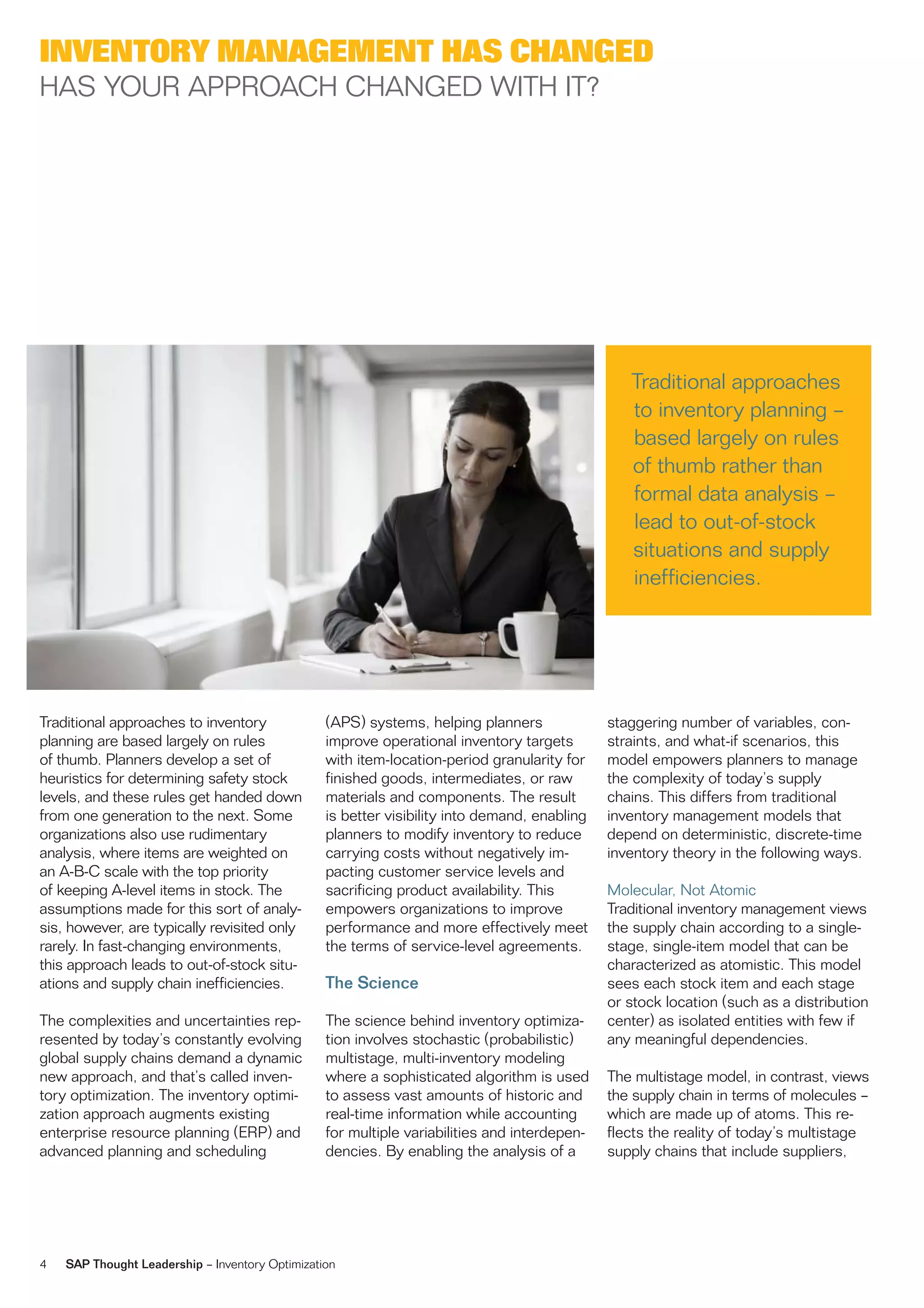 Inventory Optimization: A Technique for Improving Operational-Inventory ...