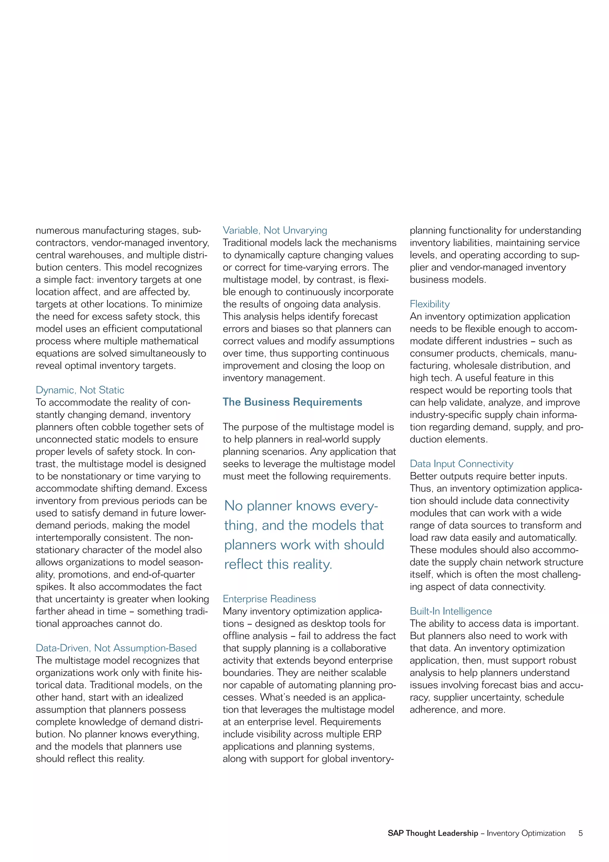 Inventory Optimization: A Technique for Improving Operational-Inventory ...