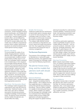 Inventory Optimization: A Technique for Improving Operational-Inventory Targets | PDF