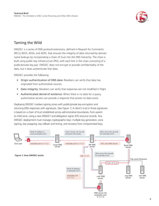 DNSSEC: The Antidote to DNS Cache Poisoning and Other DNS Attacks | PDF