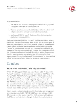 DNSSEC: The Antidote to DNS Cache Poisoning and Other DNS Attacks | PDF