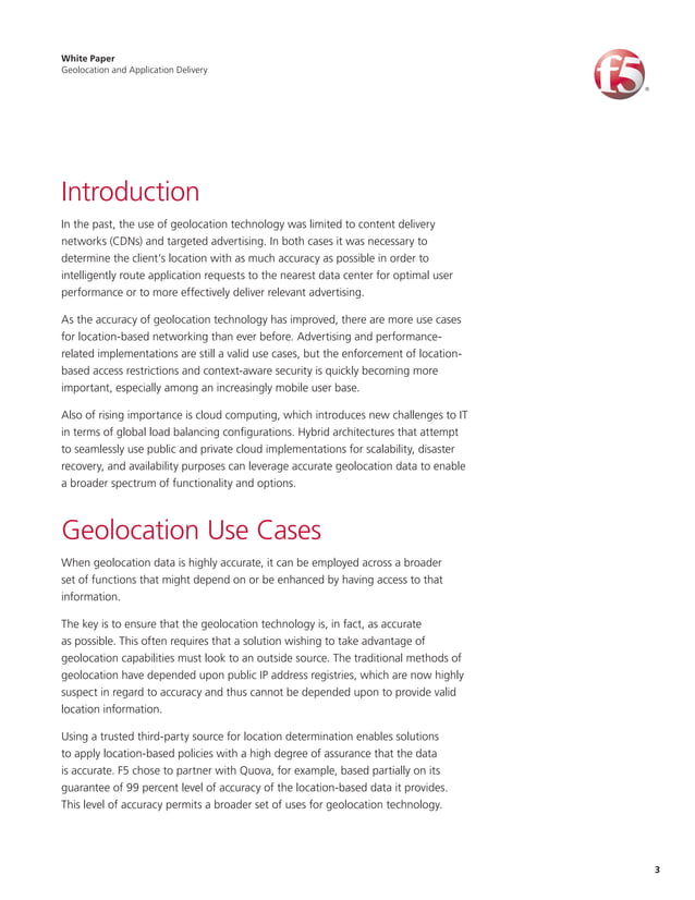 Geolocation and Application Delivery | PDF