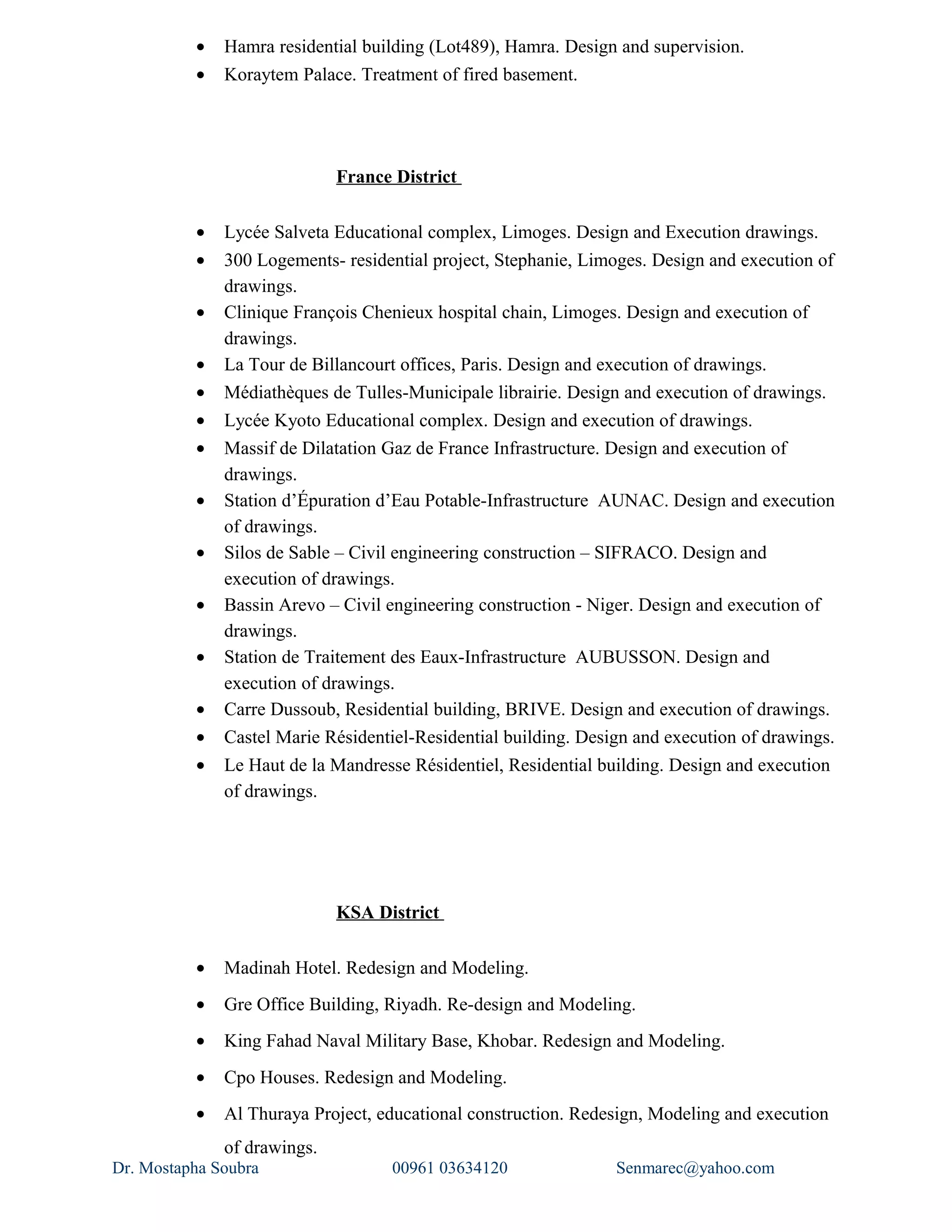 CV-Dr Mostapha Soubra | DOC
