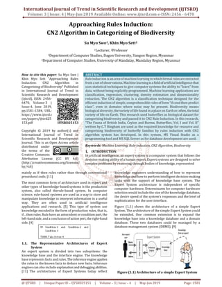 Approaching Rules Induction CN2 Algorithm in Categorizing of Biodiversity | PDF