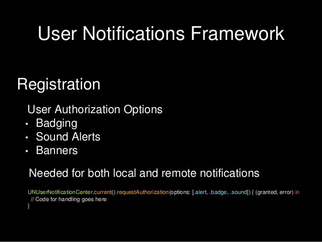 Notification Framework